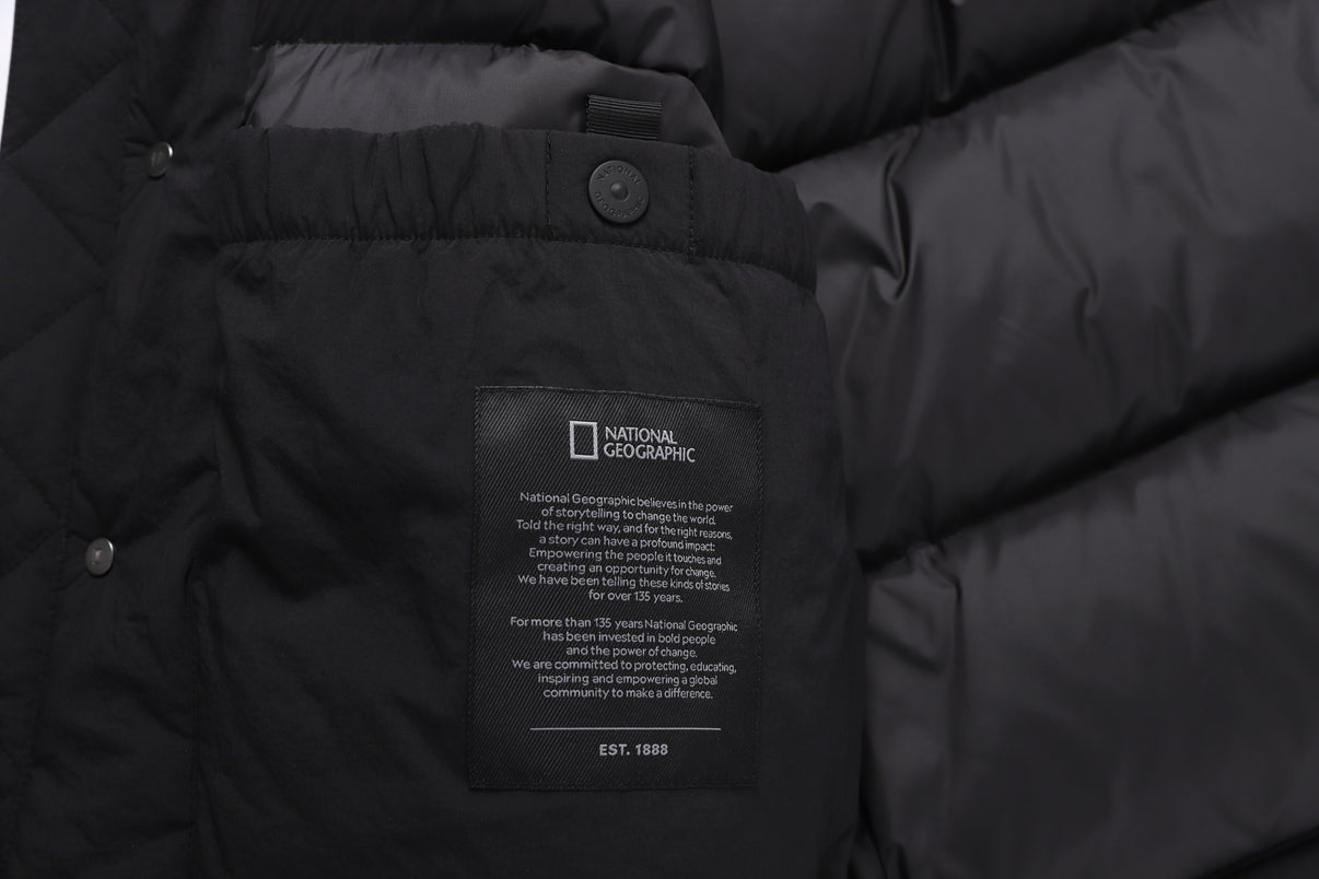 Unisex NRN Utility Heavy Down Puffer Jacket- Black – National ...
