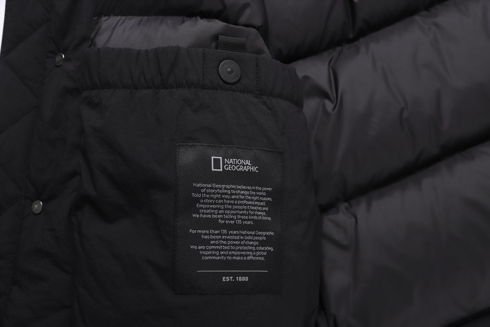 Unisex NRN Utility Heavy Down Puffer Jacket- Black – National ...